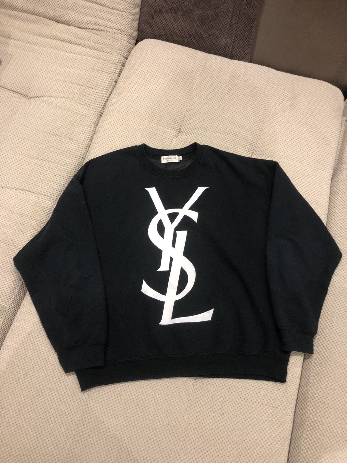 Yves Saint Laurent YSL Oversized Logo Sweatshirt | Grailed