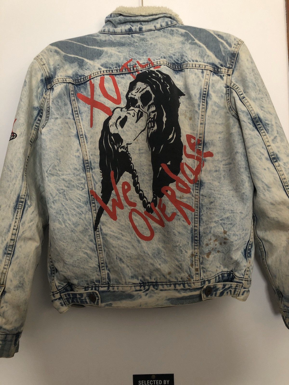 Levi's × The Weeknd Levi’s XO The Weeknd Sherpa Denim Lined Jacket ...