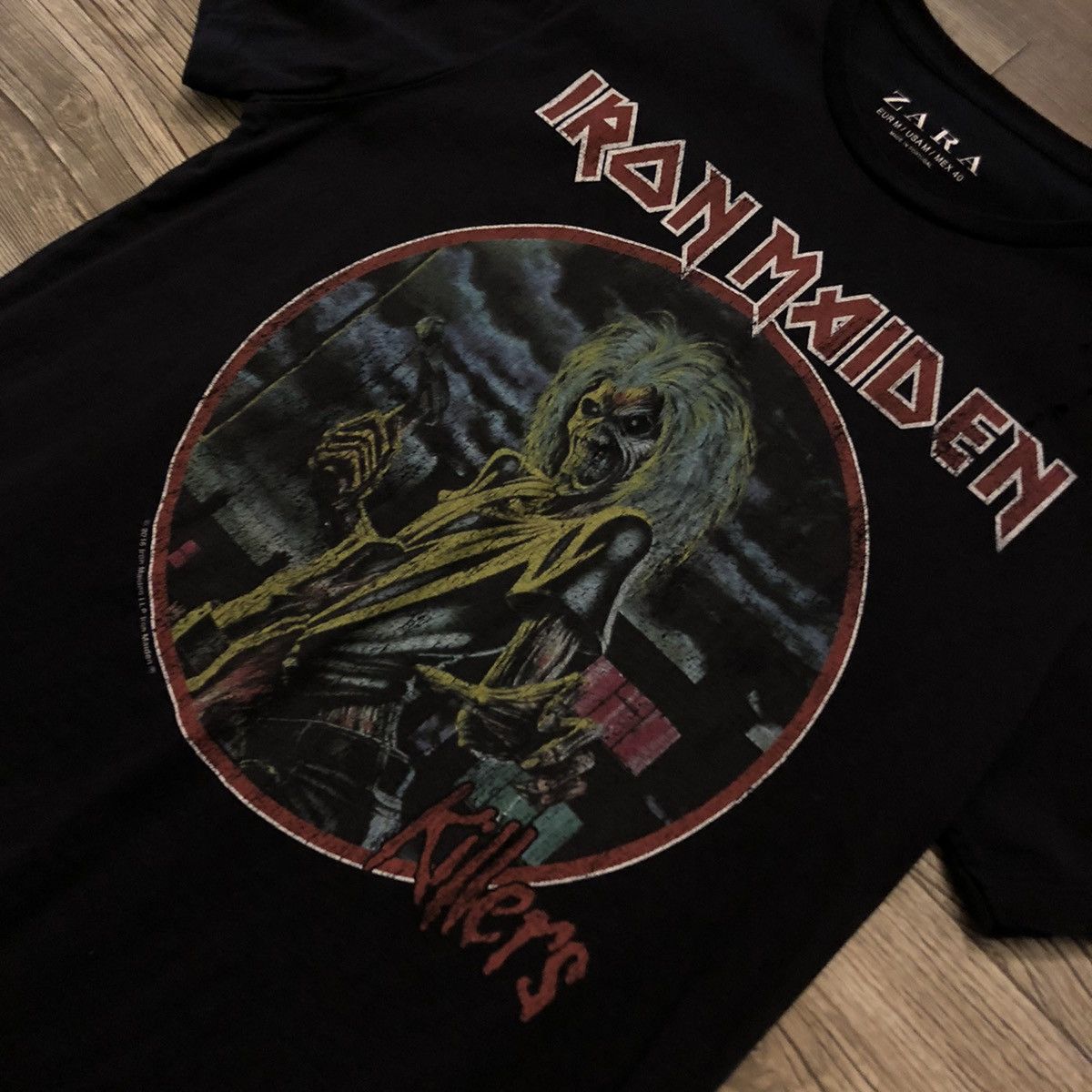 Zara Iron Maiden Killers Distressed Band Tee (Zara) | Grailed
