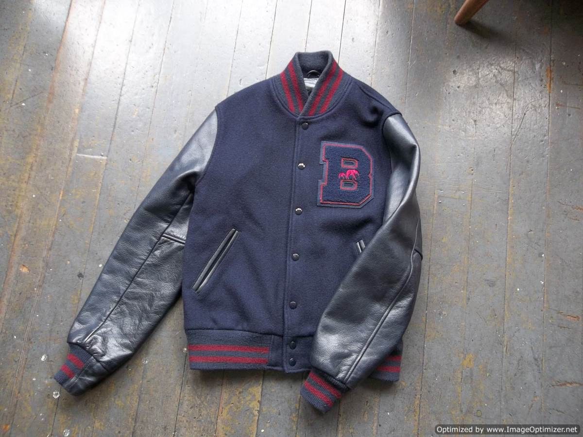 The Brooklyn Circus 'Delta Blues' Varsity Jacket in Melton Wool ...