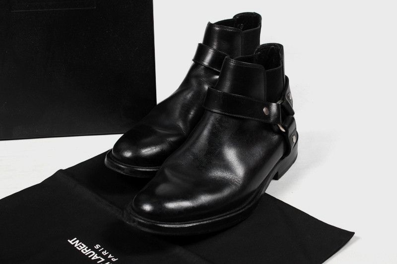 Saint Laurent Paris Chelsea Harness Boots | Grailed