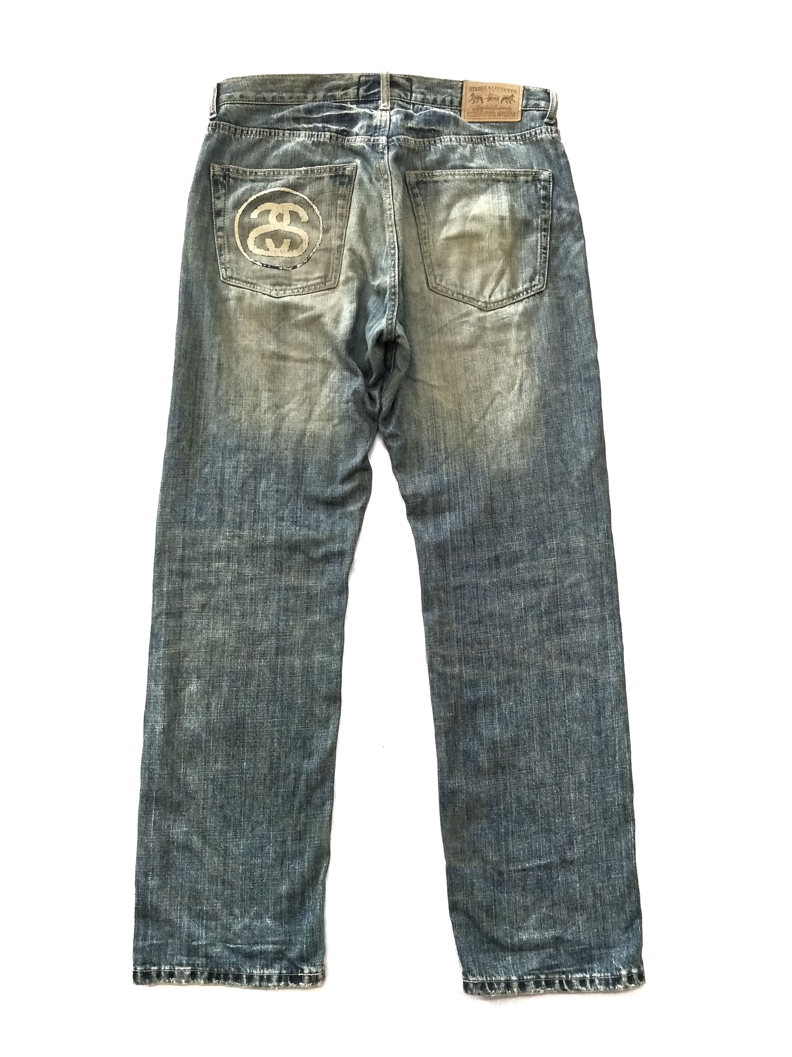 Stussy Stussy Distress Dirty Jeans Regular Fit | Grailed