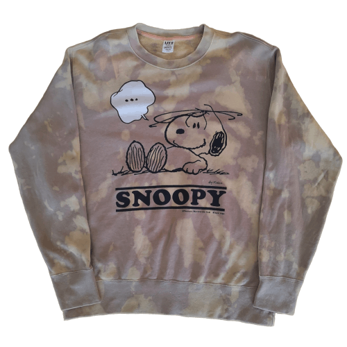Uniqlo Bleach wash Peanuts Snoopy X Uniqlo Large size | Grailed
