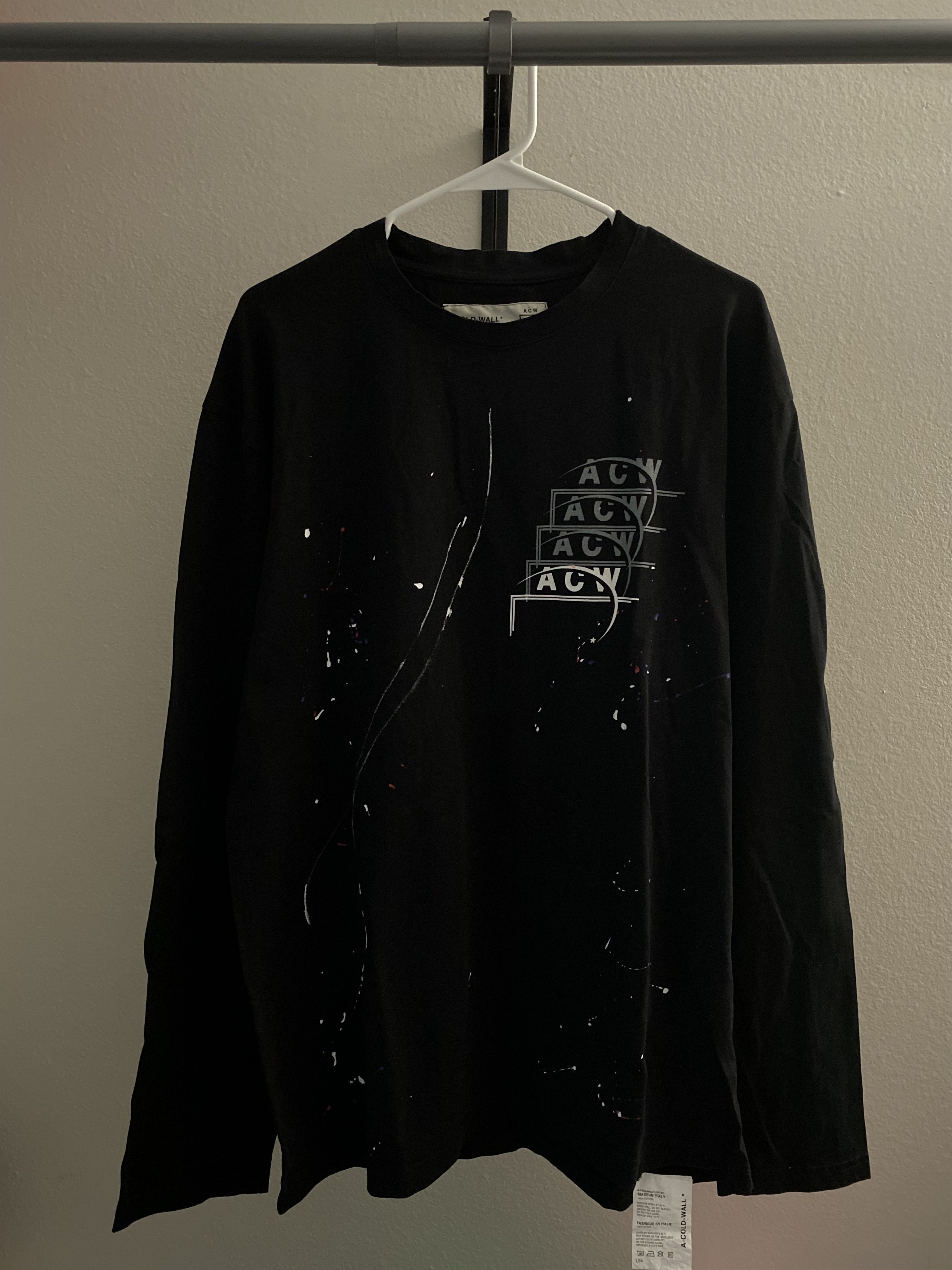 A-COLD-WALL* Paint Splatter L/S | Grailed