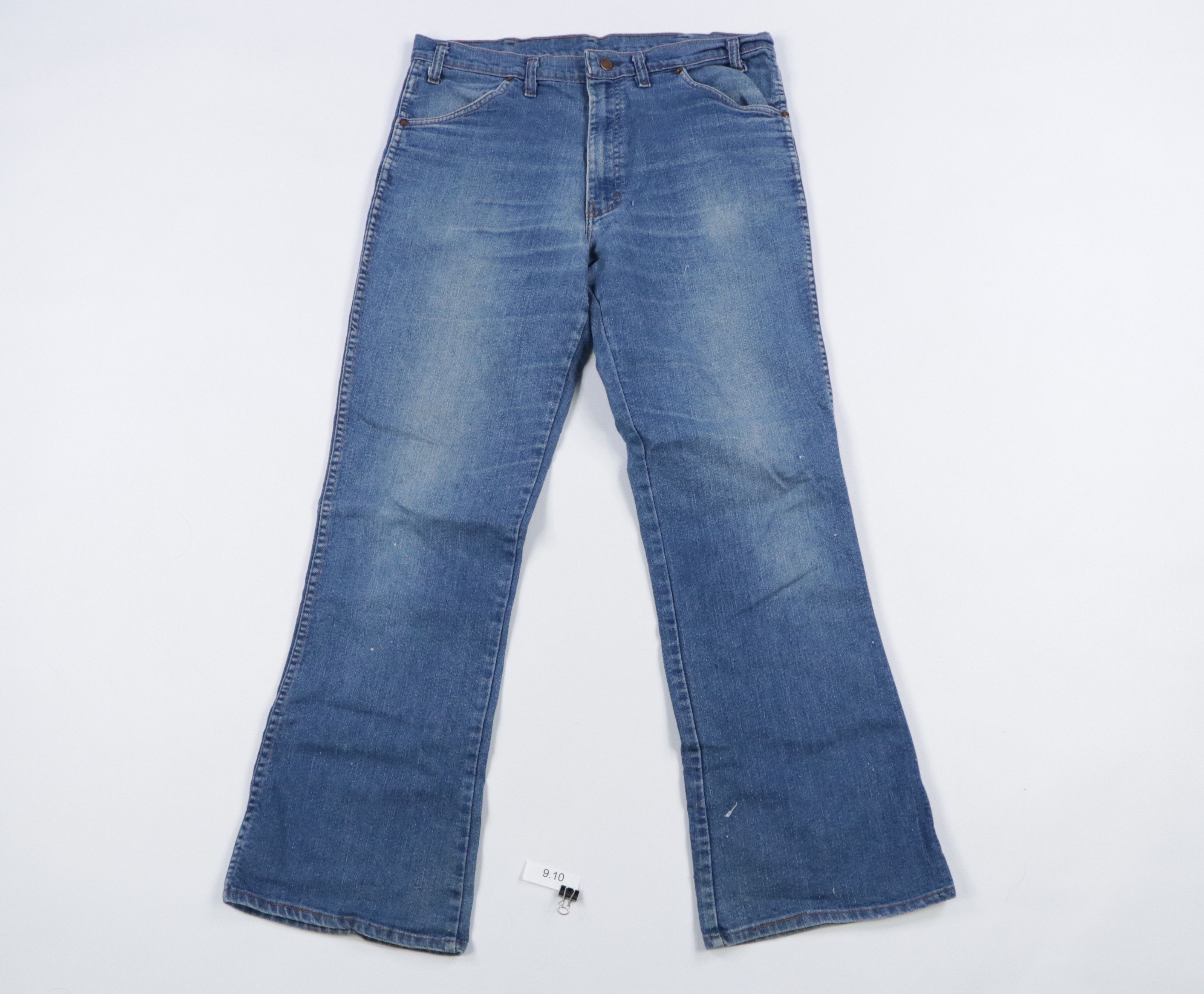 Sears × Vintage 80s Sears Faded Bootcut Flared Denim Jeans USA | Grailed