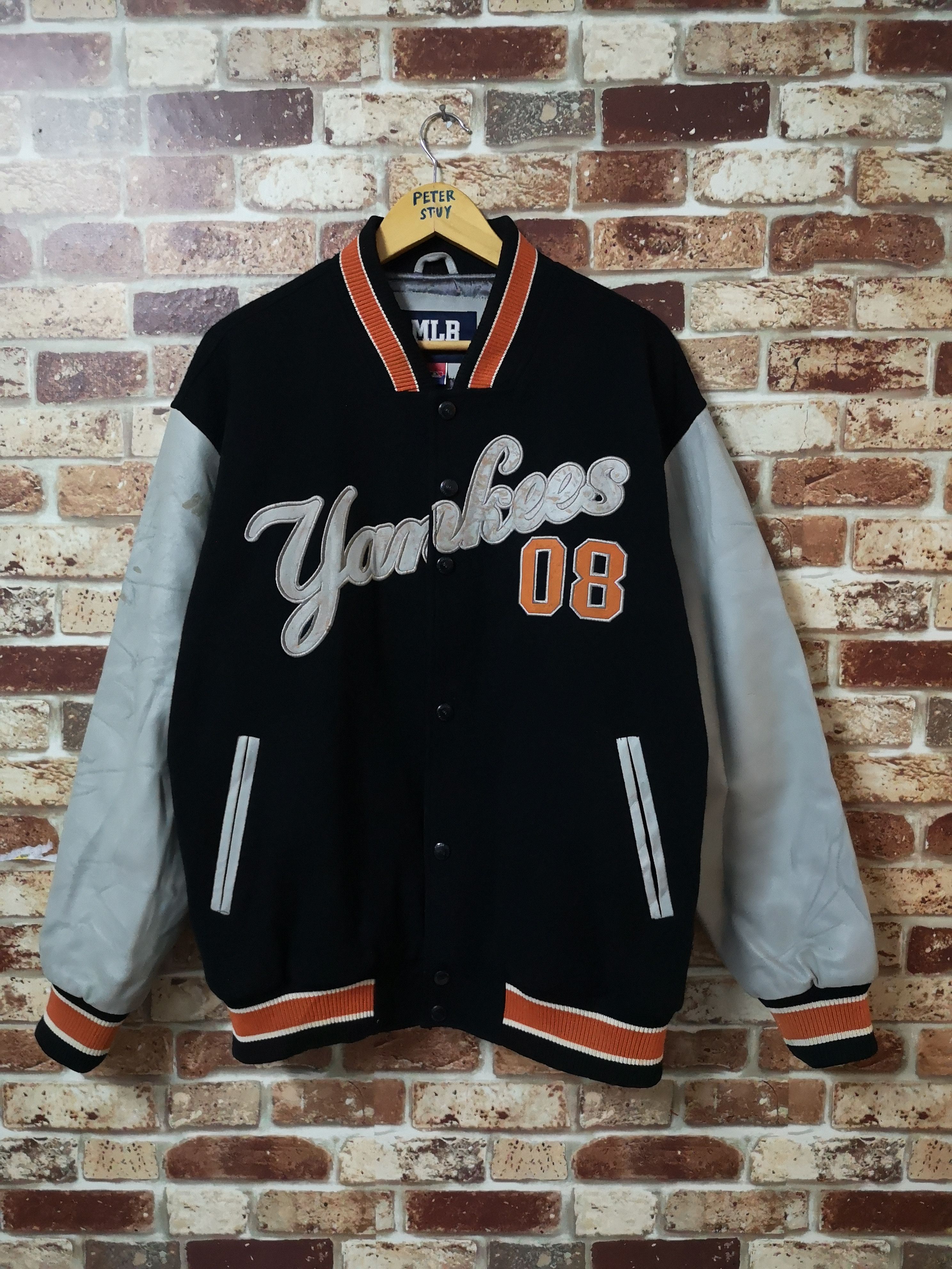 MLB × Varsity Jacket × Yankees Yankees Varsity Jacket Guinness Leather ...