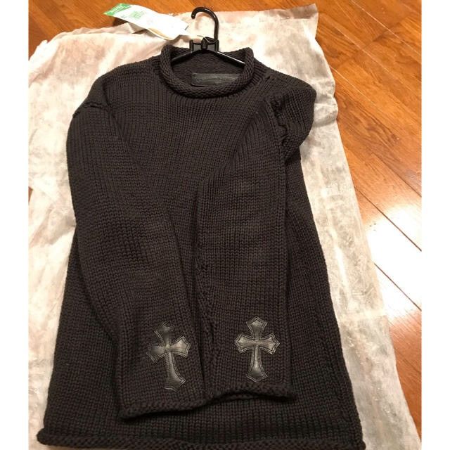 Chrome Hearts CH Cemetery Cross Patch Sweater | Grailed