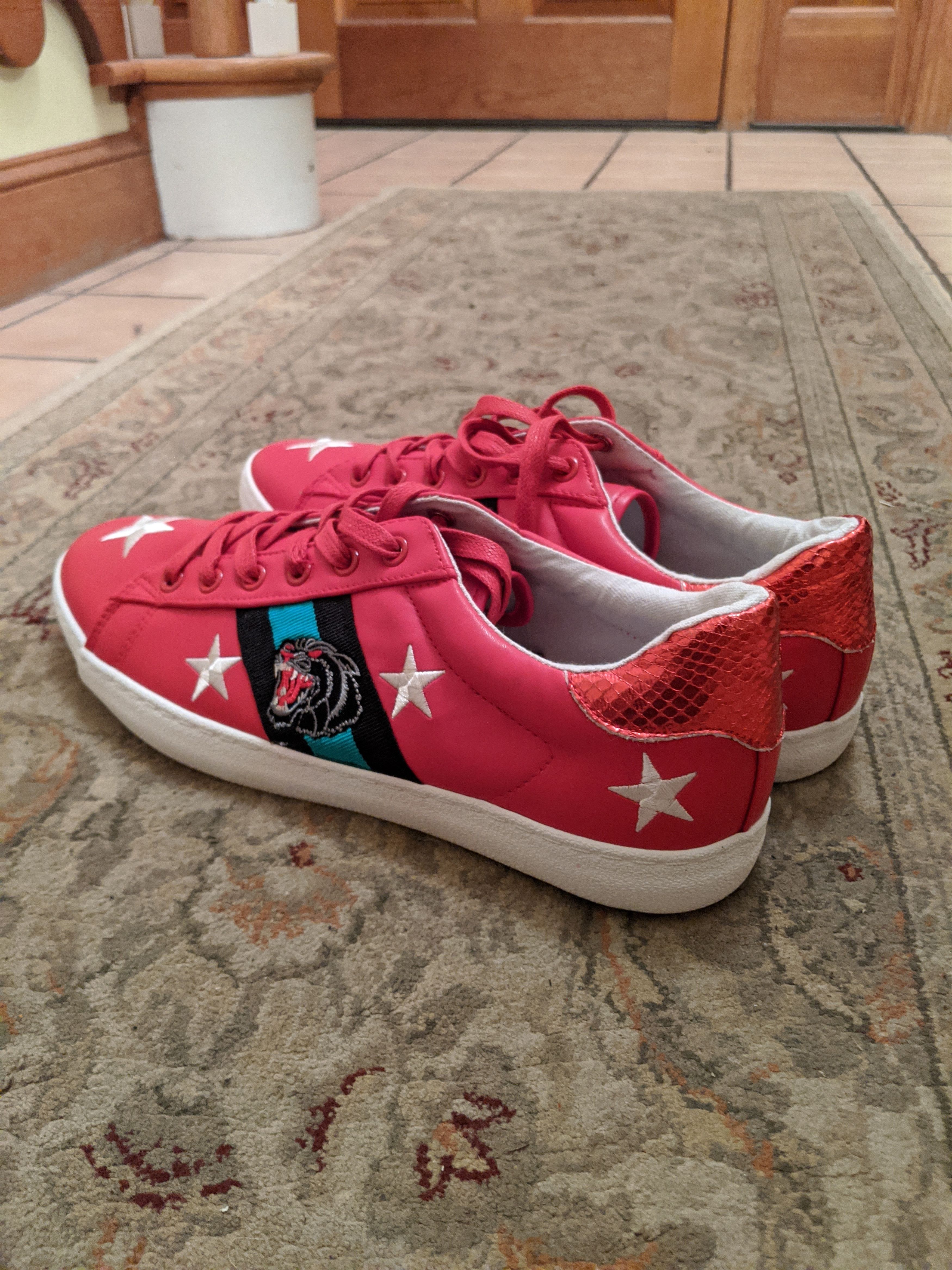 Authentic × Reason Red Panther Reason Sneakers | Grailed