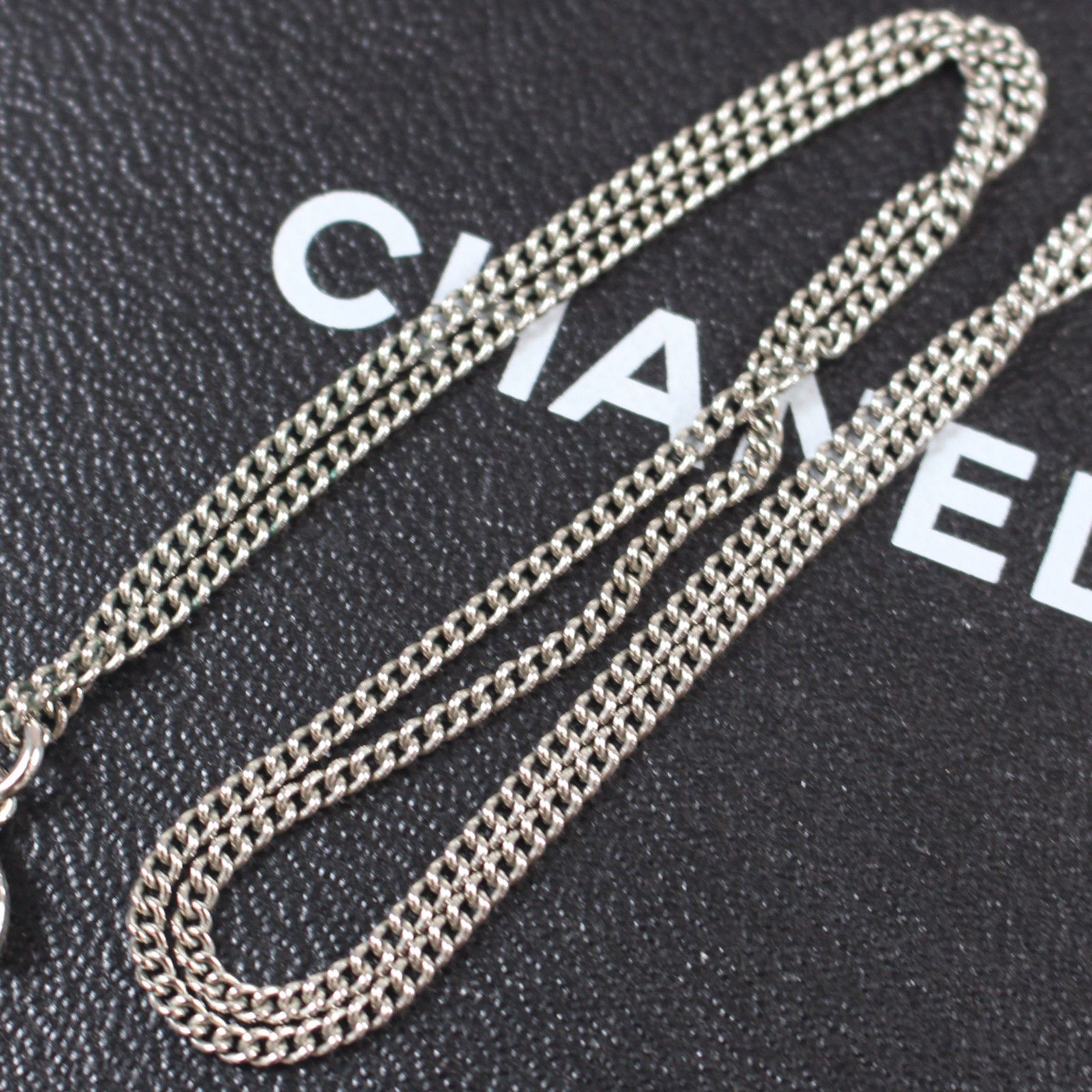 Chanel Chanel Rhinestone Diamond Chain Pendant Necklace | Grailed