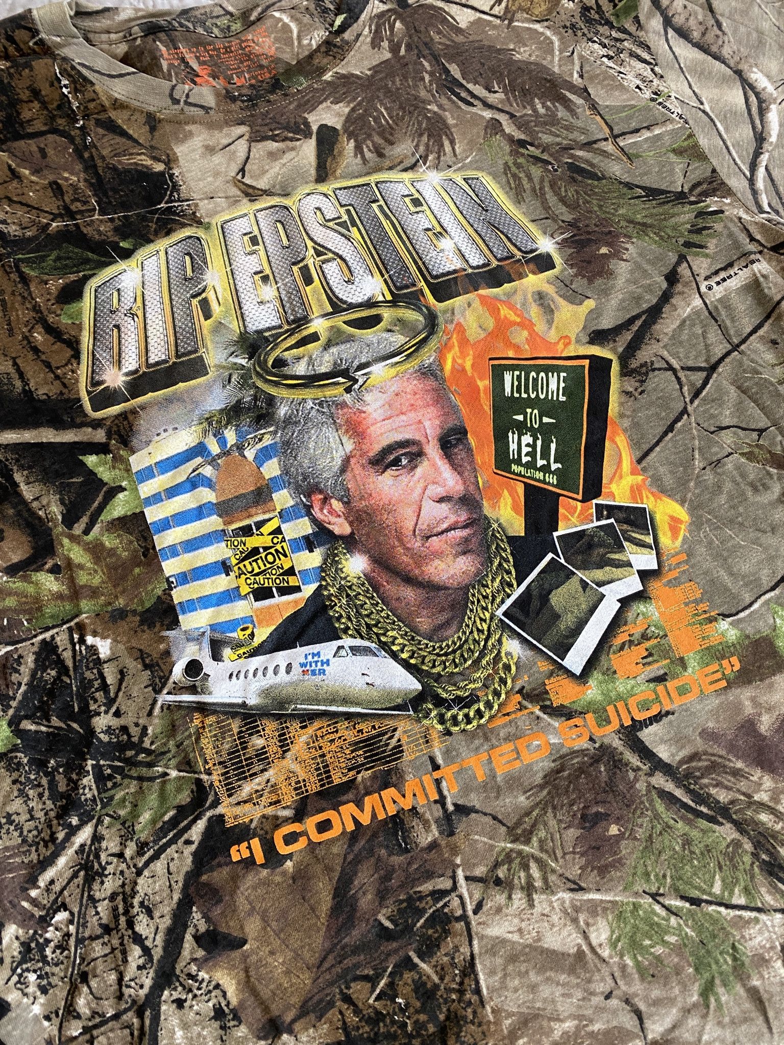 G59 Records RIP Epstein Shirt Limited Edition Realtree | Grailed