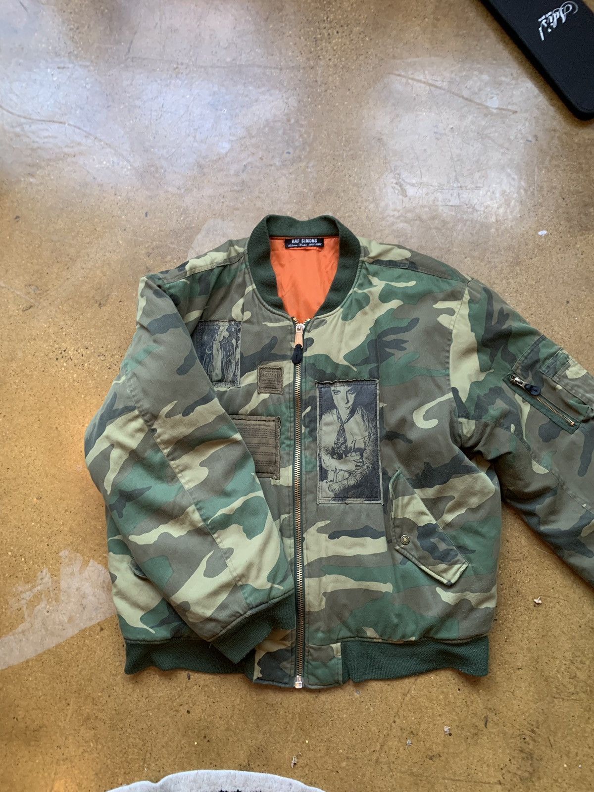 Raf Simons Raf simons bomber jacket MA-1 riot riot riot 2001 | Grailed