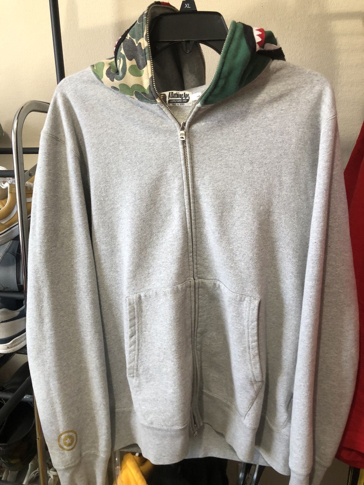 Bape Bape x FHC Shark Hoodie Zip Up | Grailed