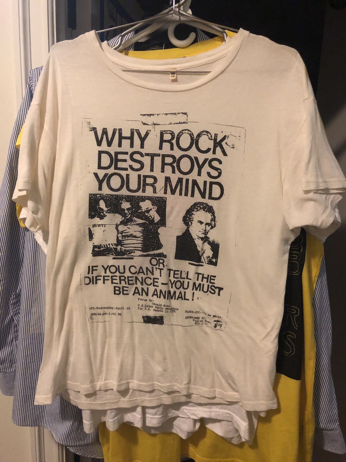 R13 Why Rock Destroys Your Mind Tee | Grailed