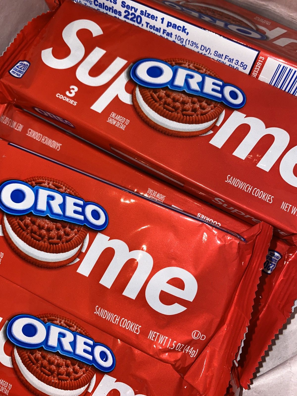 Supreme Supreme Oreos 16 packs (3 cookies per pack) | Grailed
