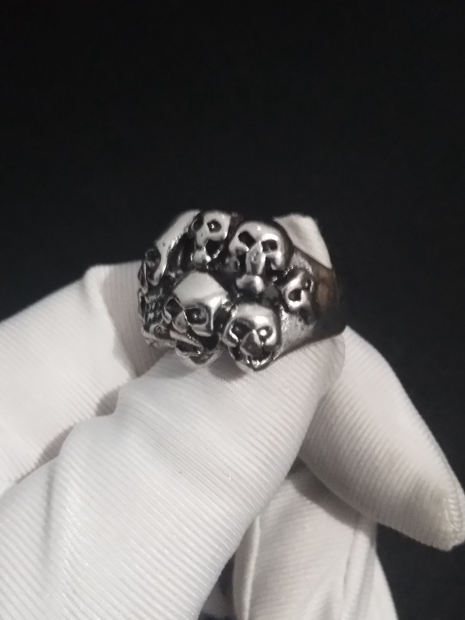 Jewelry × Streetwear × Vintage Vintage silver ghost face ring | Grailed