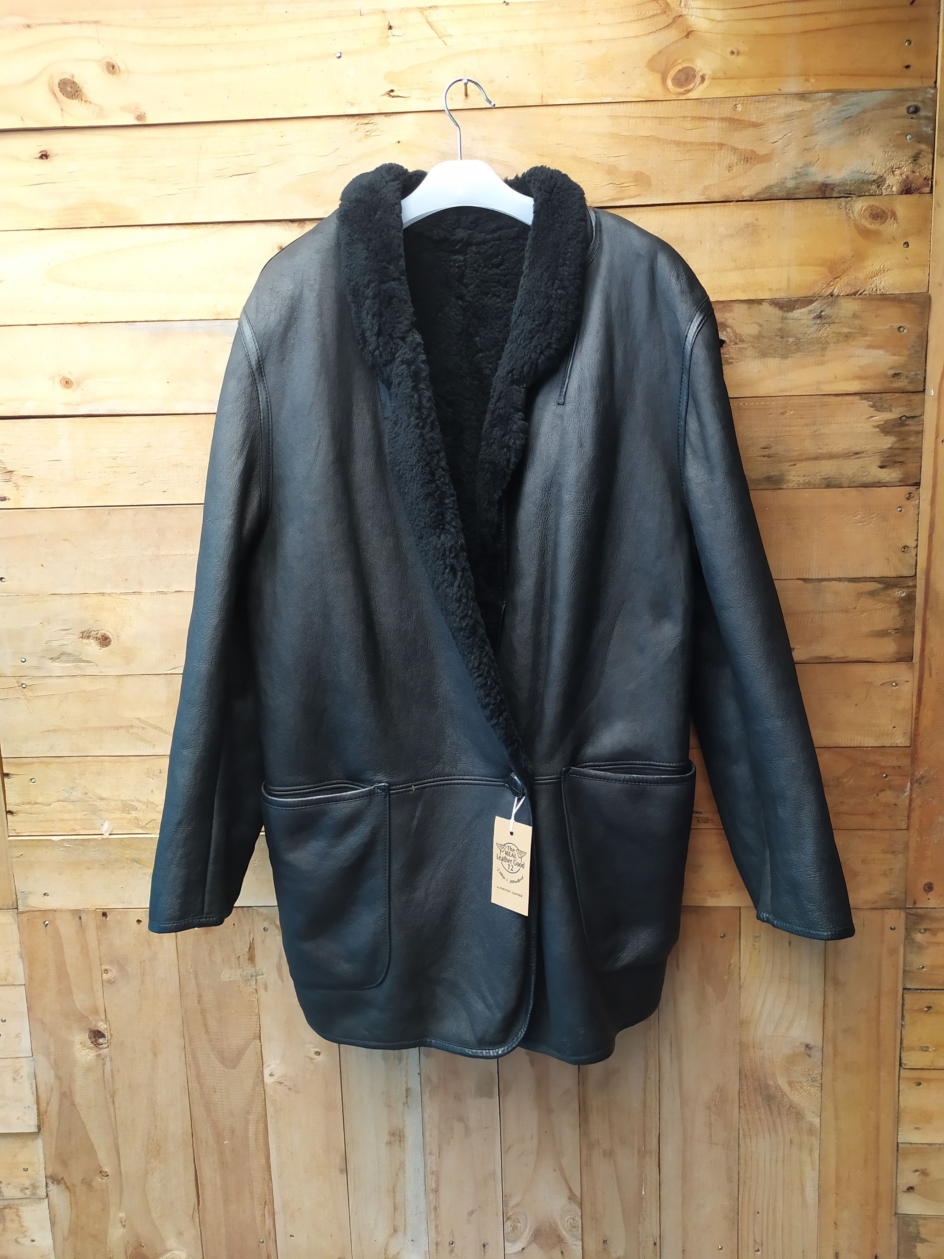 Kenzo KENZO PARIS LEATHER SHEEPSKIN MOUTON COAT JACKET | Grailed