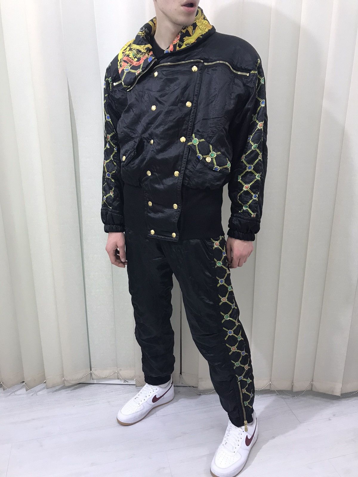 MCM × Ski Very Rare MCM Ski Suit with Baroque Pattern | Grailed