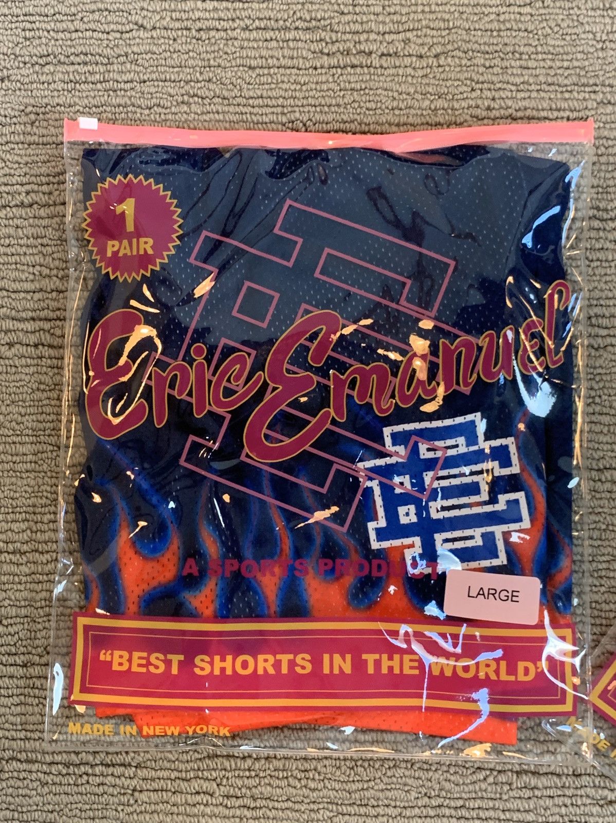 Eric Emanuel 3 Pairs EE Basic Short (Flames, Miami, Raptors) | Grailed