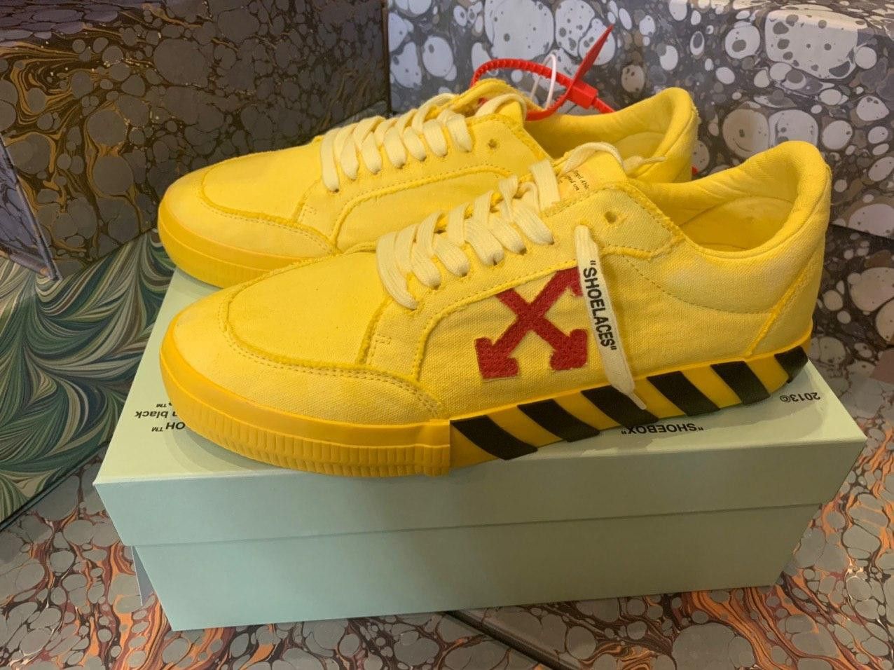 Off-White Vulcanized Low-Top Yellow | Grailed