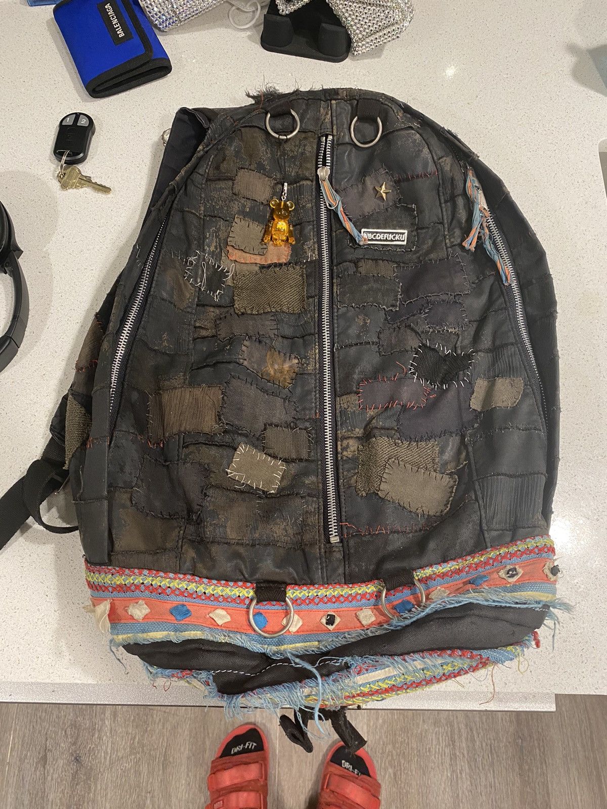 Jun Takahashi × Undercover *GRAIL* Undercover Scab Patchwork Backpack ...