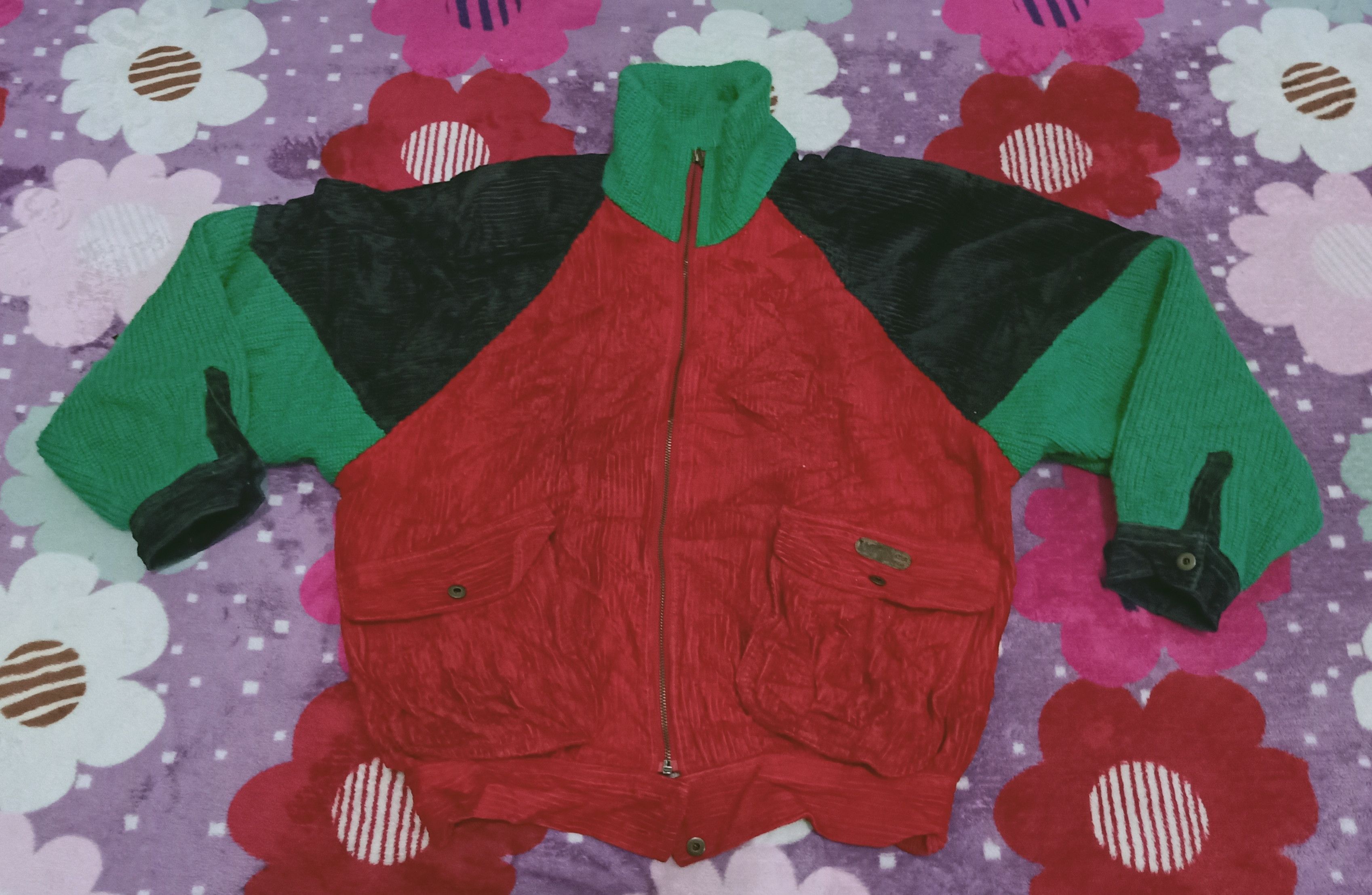 Designer × Vintage Henri Luc Chapuis Rare!! Colour Blocking Jacket ...