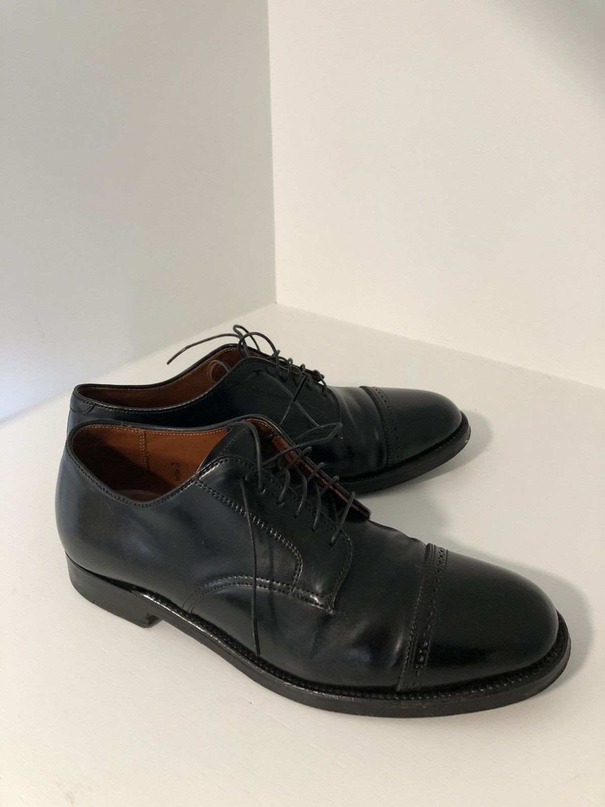 Alden × J.Crew Office Shoe Cap Toe Shell Cordovan Rare Black | Grailed