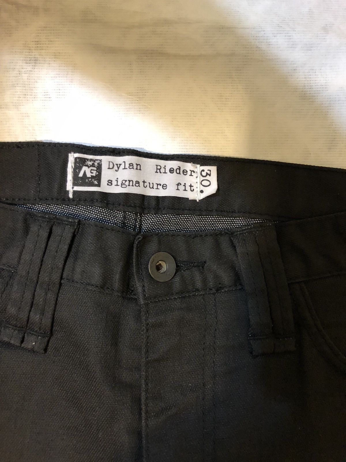 Analog Analog Dylan Rieder black waxed denim jeans | Grailed