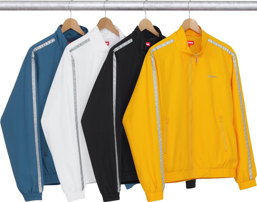 Supreme 3m Reflective Stripe Track Jacket | Grailed