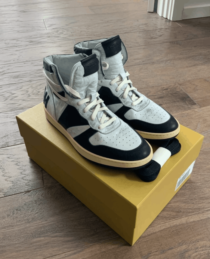 Rhude Rhude Rhecess Hi Hell Yeah white/black | Grailed Rhude Rhude Rhecess Hi Hell Yeah white/black | Grailed