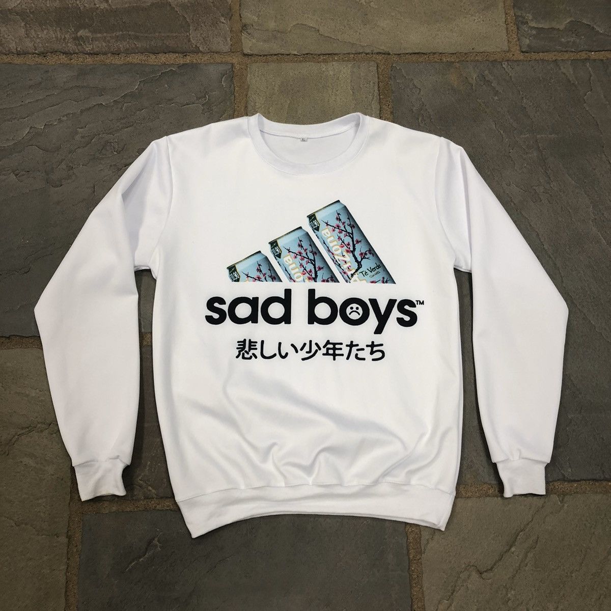 Yung Lean Yung Lean Sad Boys Arizona Ice Tea Double Sided Crewneck ...