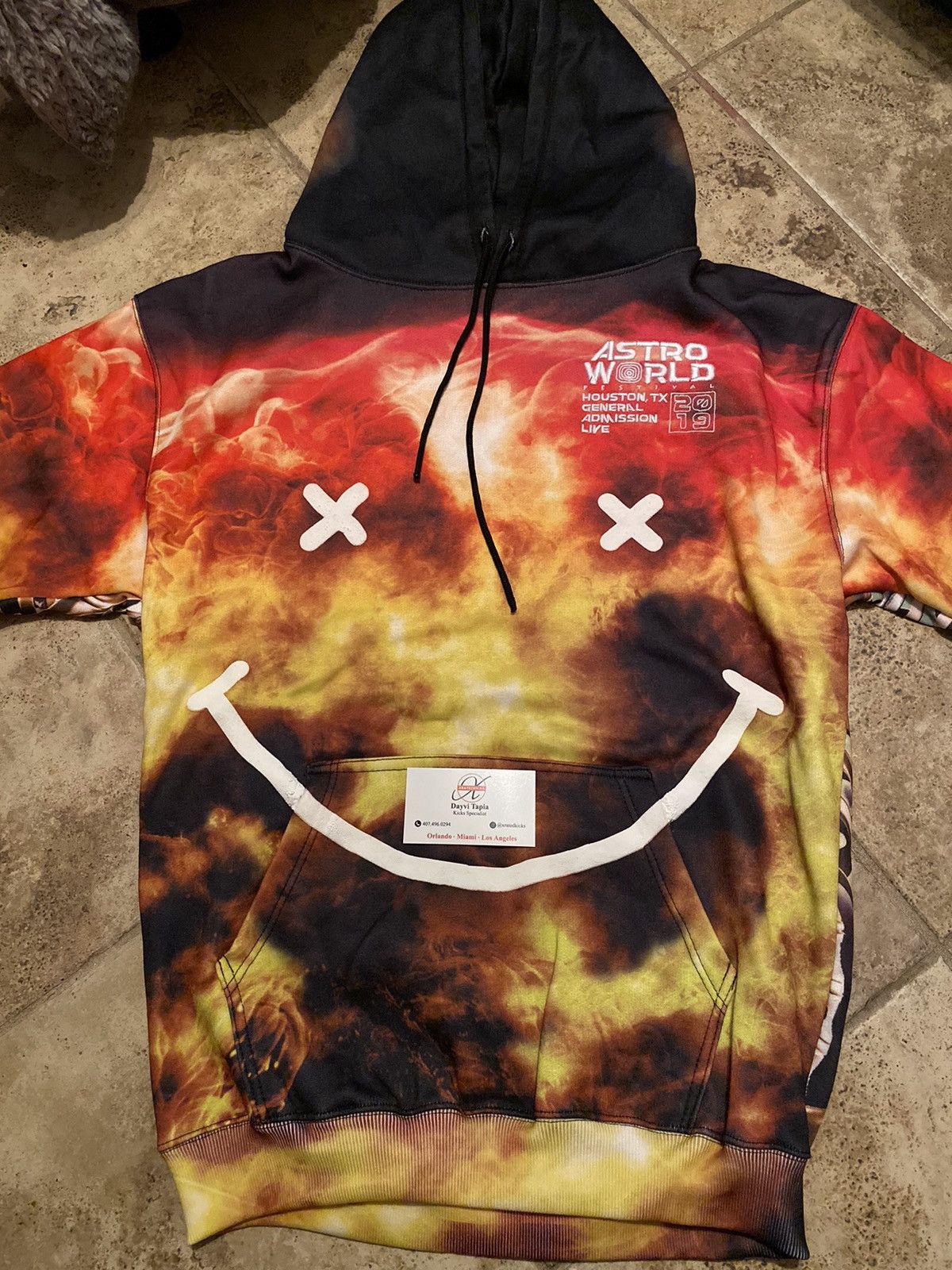 Travis Scott Travis Scott astroworld festival hoodie “Smiley Face ...