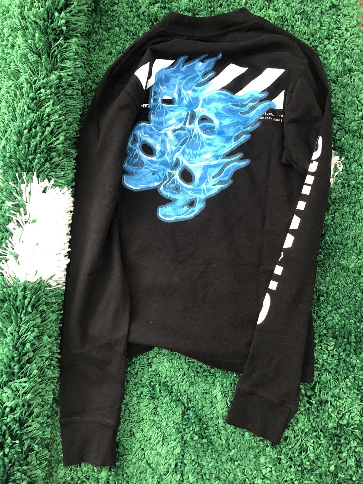 Off-White OFF-WHITE Long Sleeve Skulls Mock Tee | Grailed