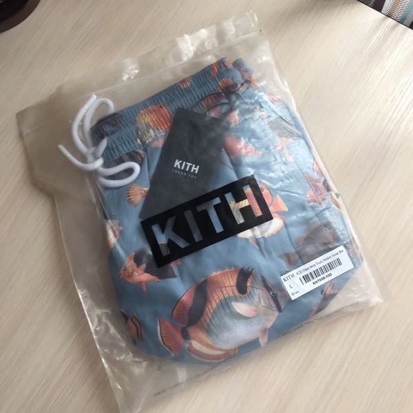 Kith Kith Swim Shorts Patterned Fish size S | Grailed