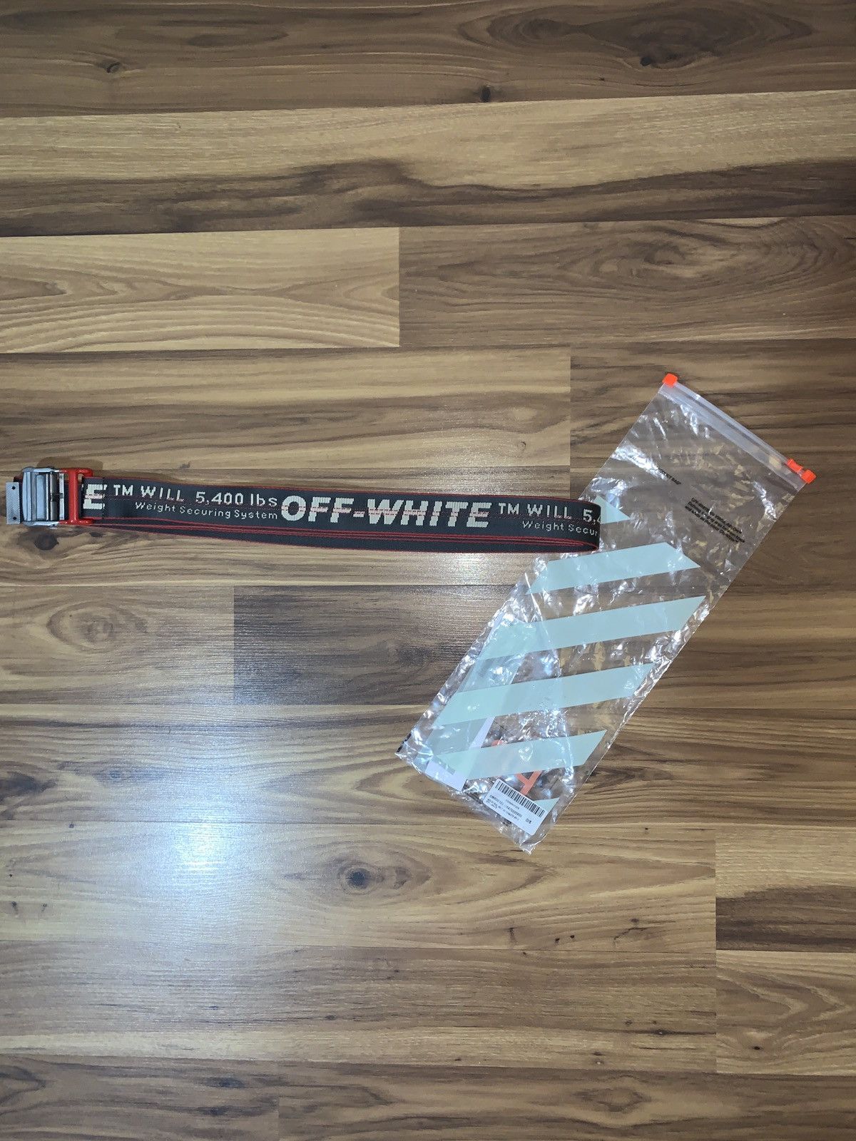 Off-White Off white industrial belt black and red | Grailed