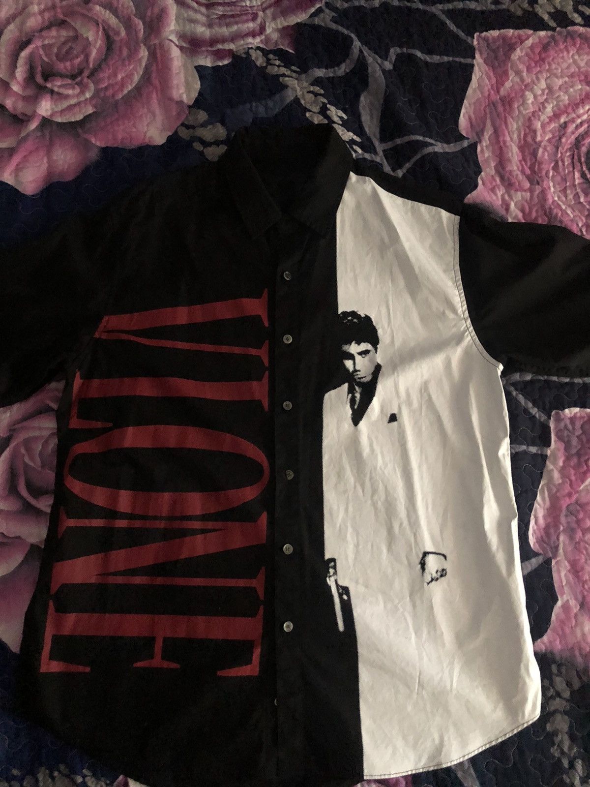 Vlone Scarface Button Up Shirt | Grailed
