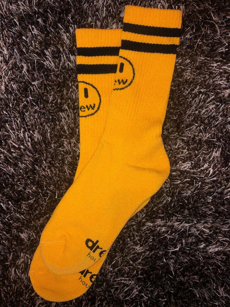 Justin Bieber Drew House Mascot Socks Golden Yellow | Grailed