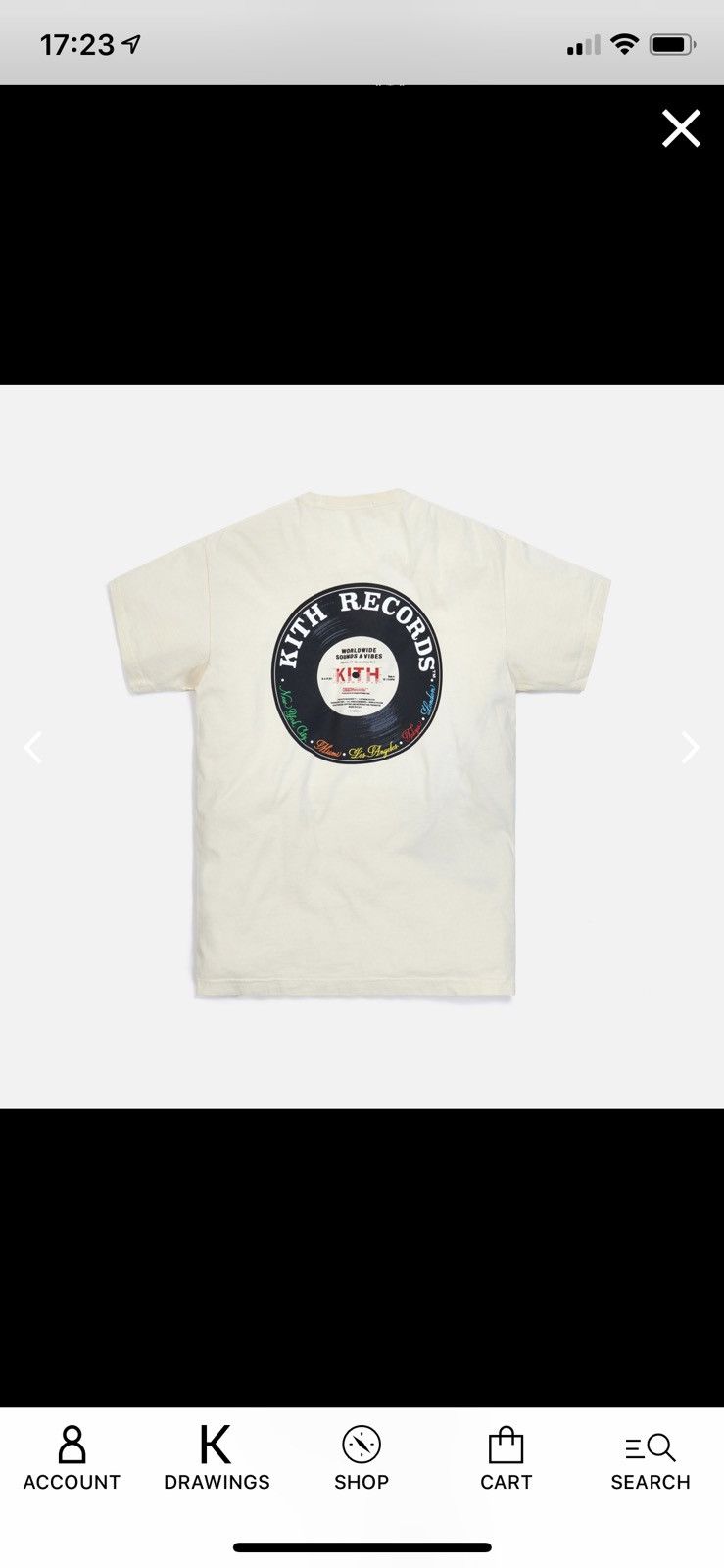 Kith Kith Records Tee - Turtledove | Grailed
