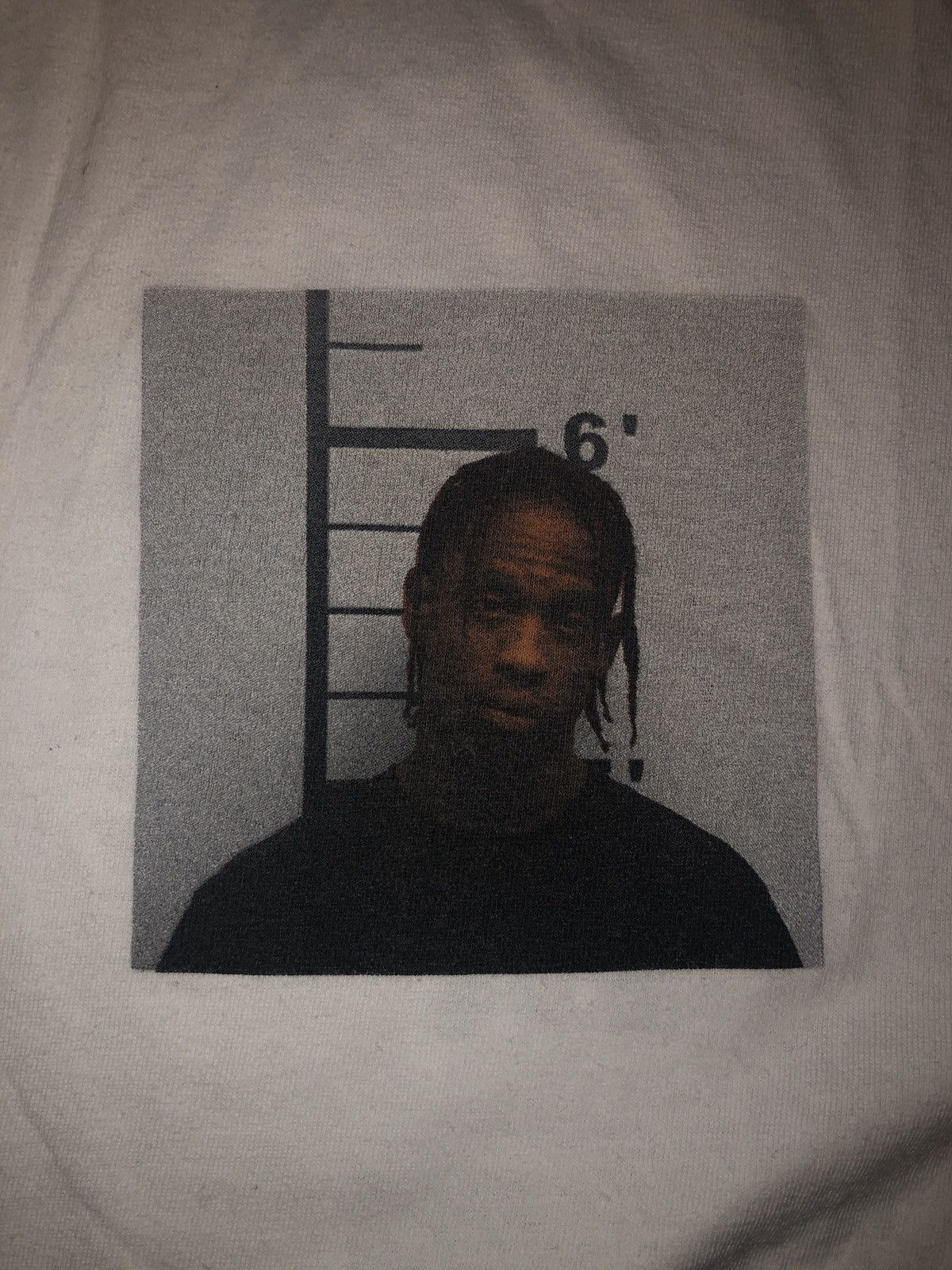 Travis Scott Travis Scott Free the Rage Mugshot Photo Tee Limited | Grailed