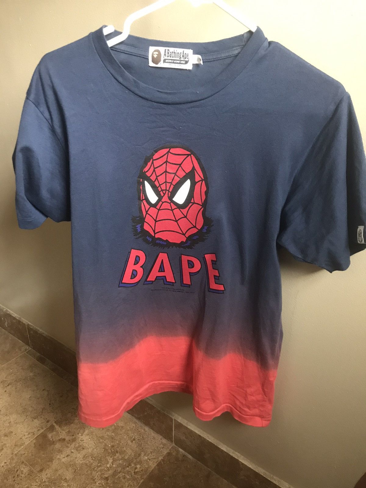 Bape Bape X Marvel Spiderman Tee | Grailed