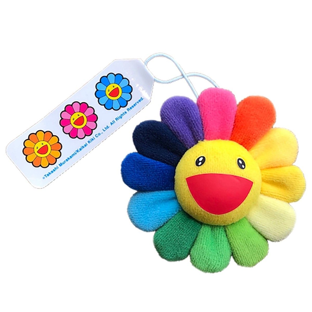 Takashi Murakami Takashi Murakami Flower Plush Pin keychain Rainbow ...