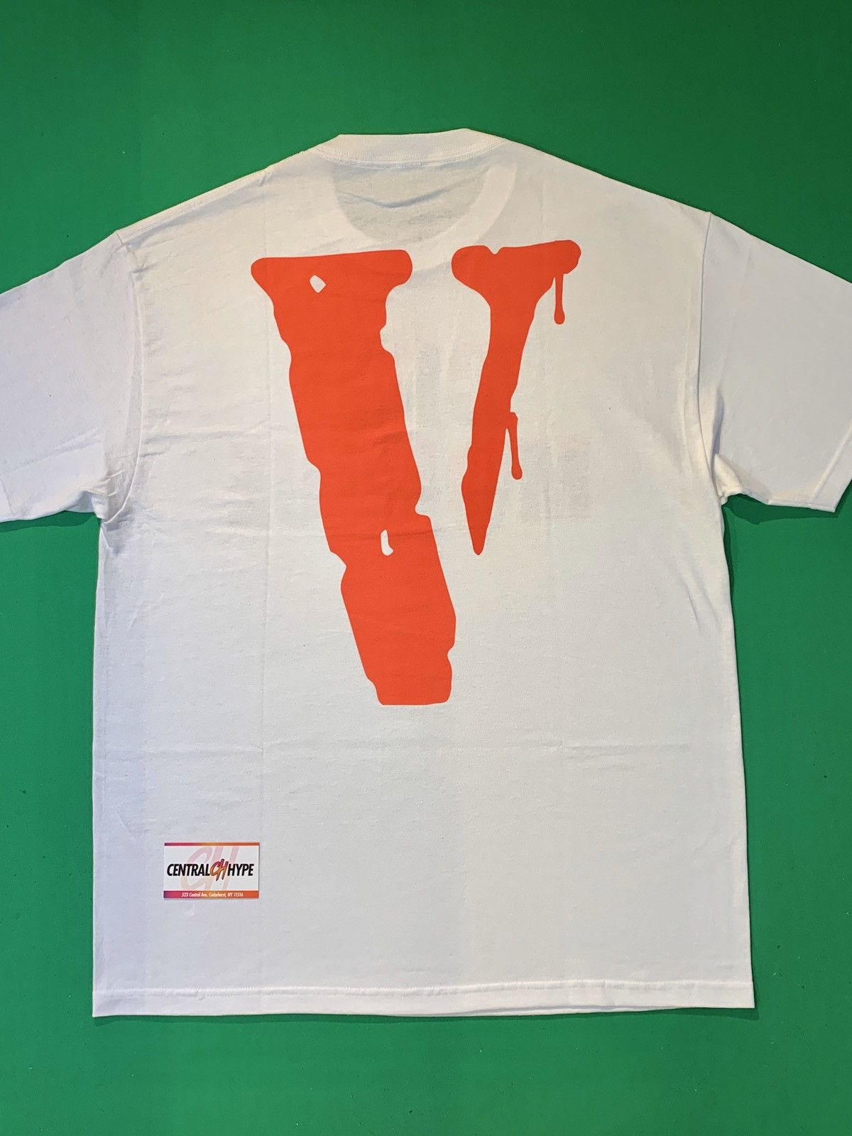 Vlone Vlone City Morgue Drip Tee White Red authentic | Grailed