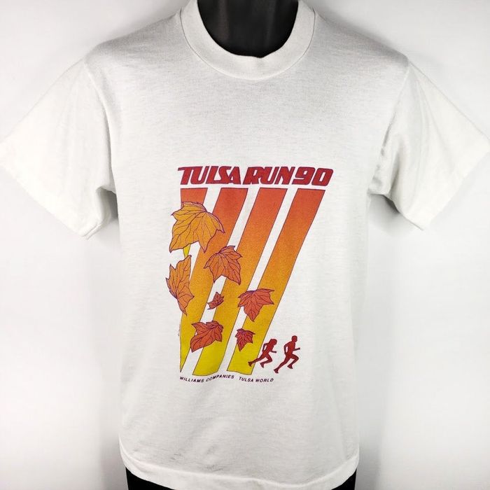 Screen Stars Tulsa Run T Shirt Vintage 90s 1990 Tulsa World Oklahoma ...