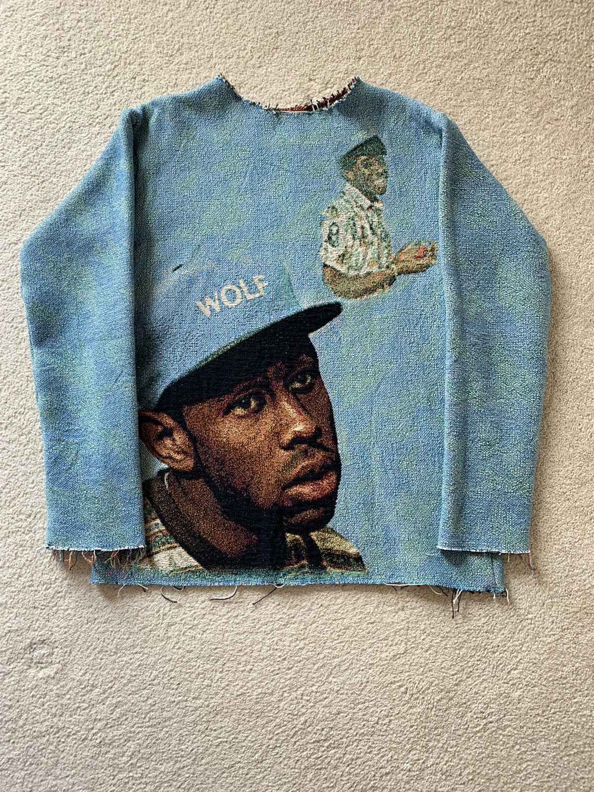 Custom M Custom 4x111 Tyler The Creator WOLF Tapestry Crewneck | Grailed