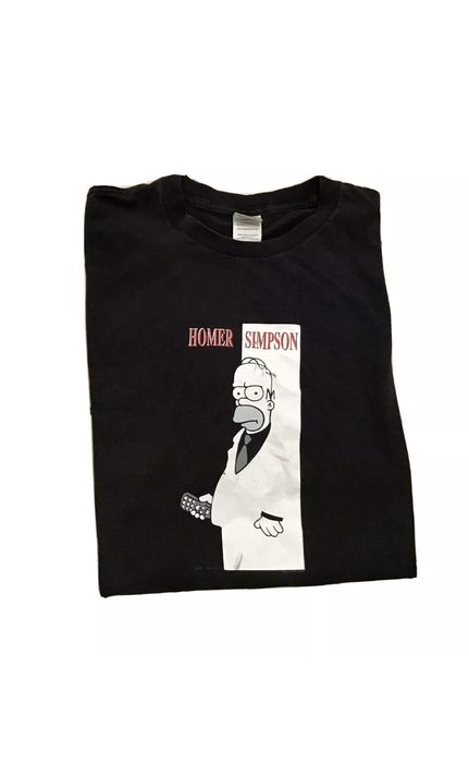 Vintage VTG Matt Groening Homer Simpson Scarface Tony Montana Tshirt ...