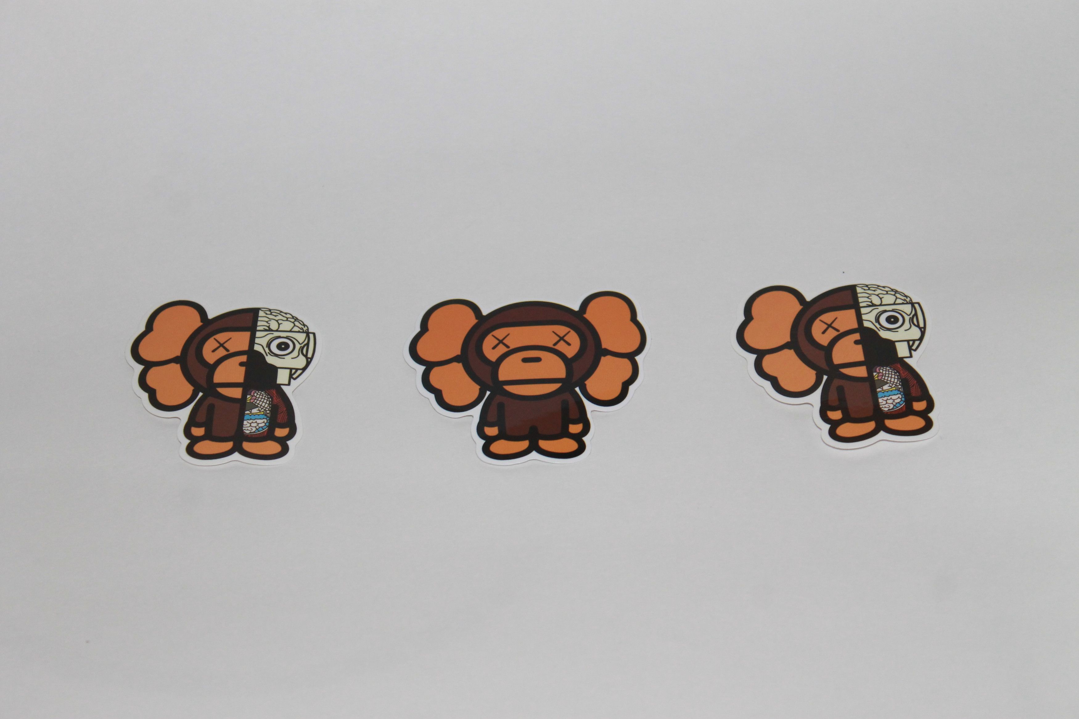 Bape × Kaws Kaws X Bape Sticker | Grailed
