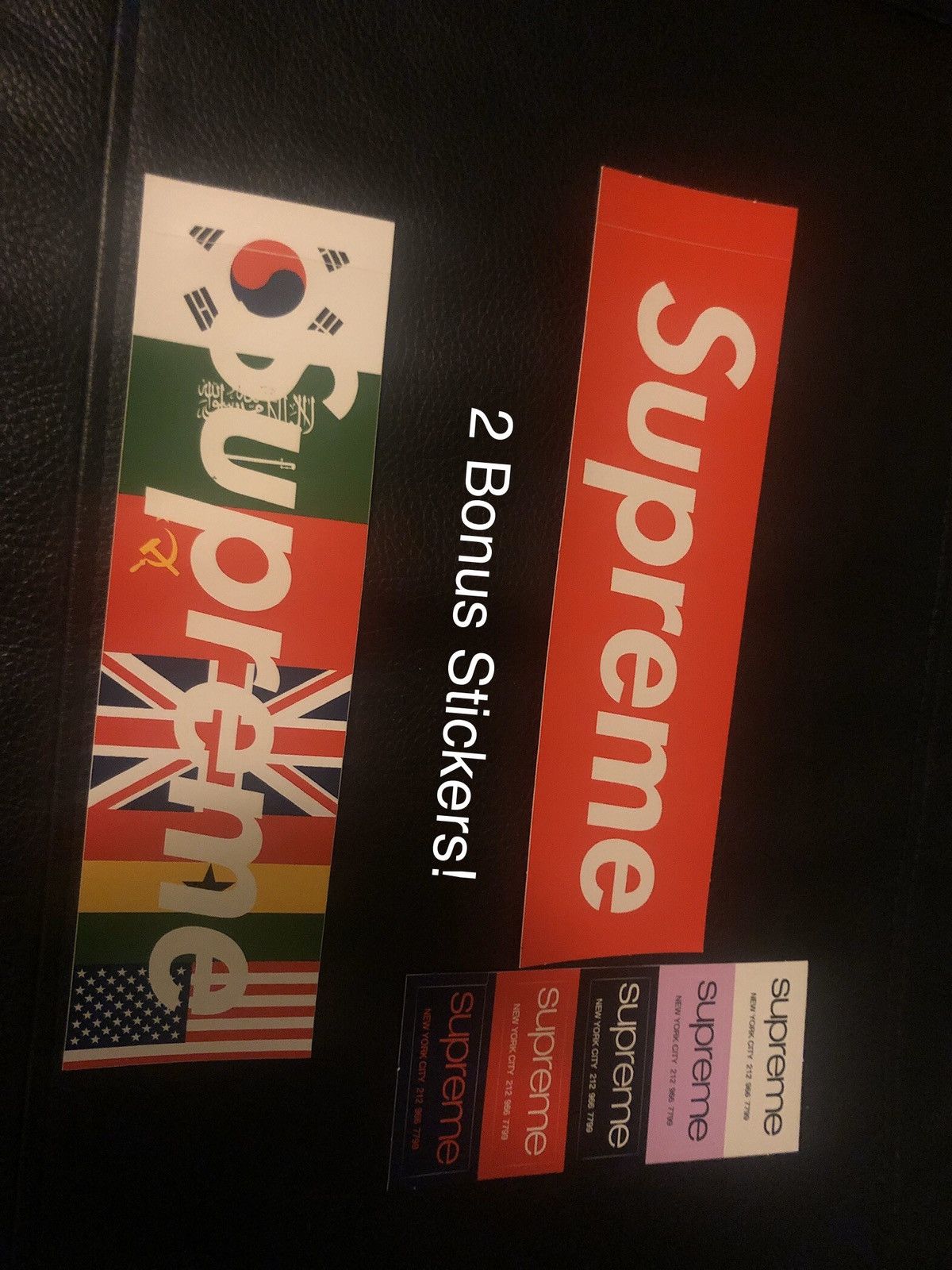 Supreme Supreme Flags 🇰🇷🇨🇳🇬🇭🇺🇸 Box Logo Sticker | Grailed