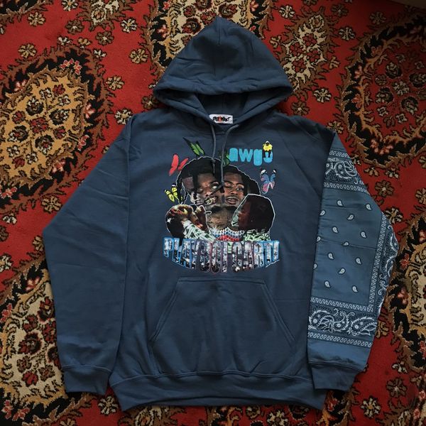 Custom Playboi Carti custom bandana hoodie | Grailed