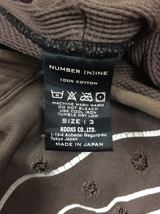 Number (N)ine Number Nine Shield Crest Hoodie jacket | Grailed