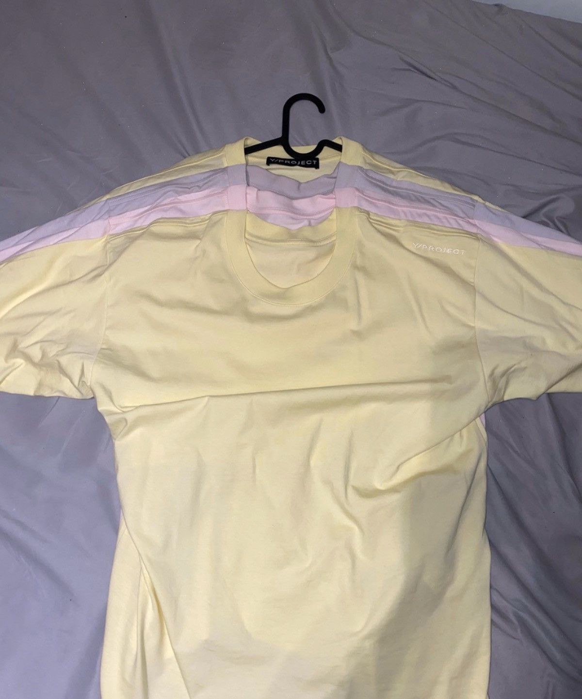 Y/Project Y/project tee t-shirt of 4 layer show piece | Grailed