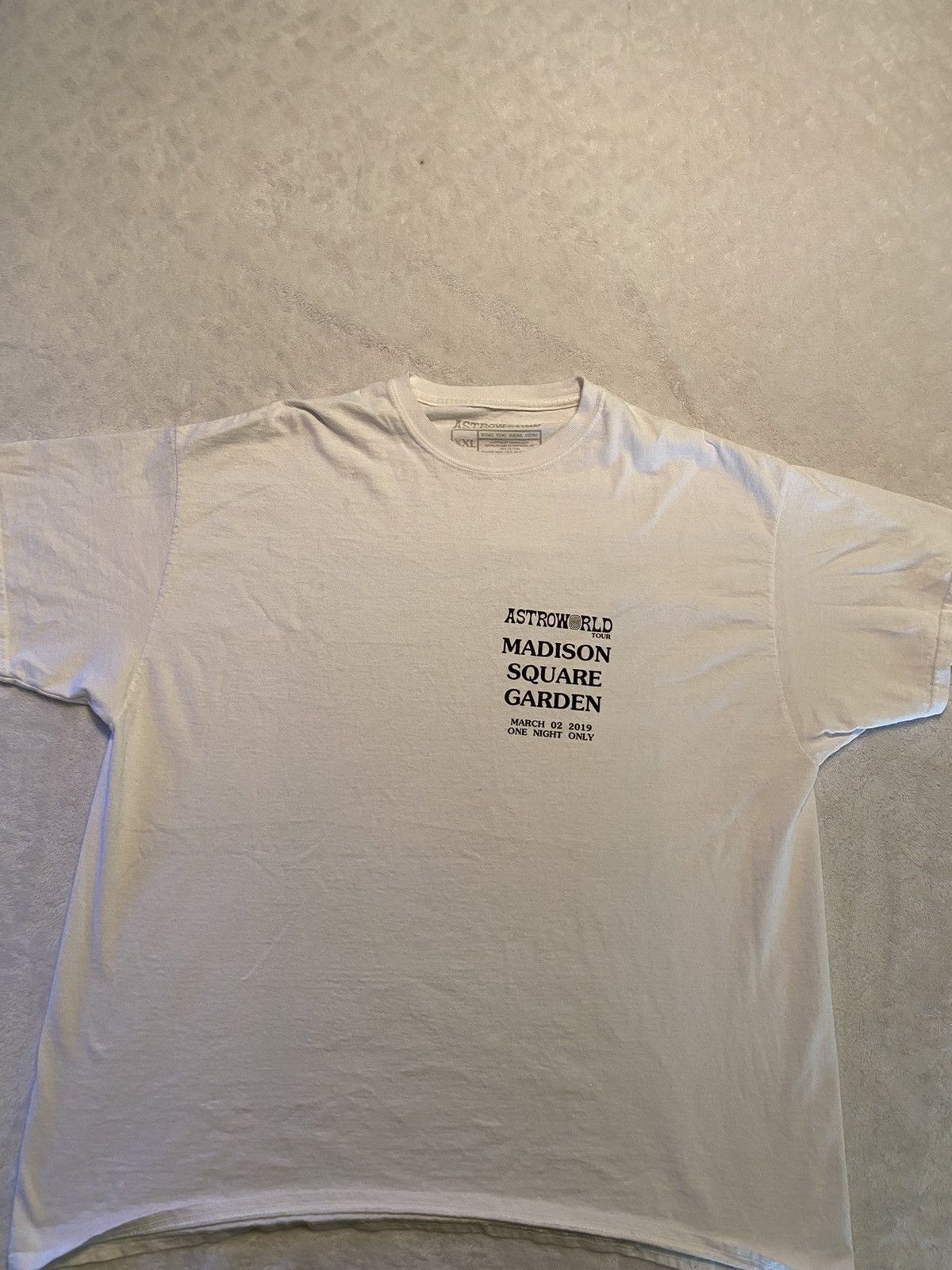 Travis Scott Travis Scott Astroworld MSG Statue of Liberty Tee White ...